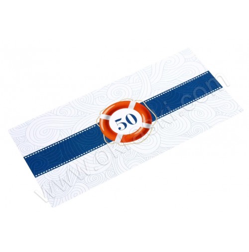 Vabilo - abraham/modro - valovi - Poročna trgovina GOGA